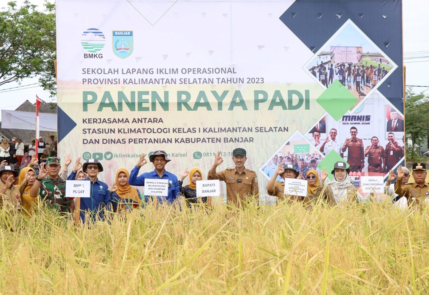 Petani Melayu Tengah Panen Raya Bersama Bupati